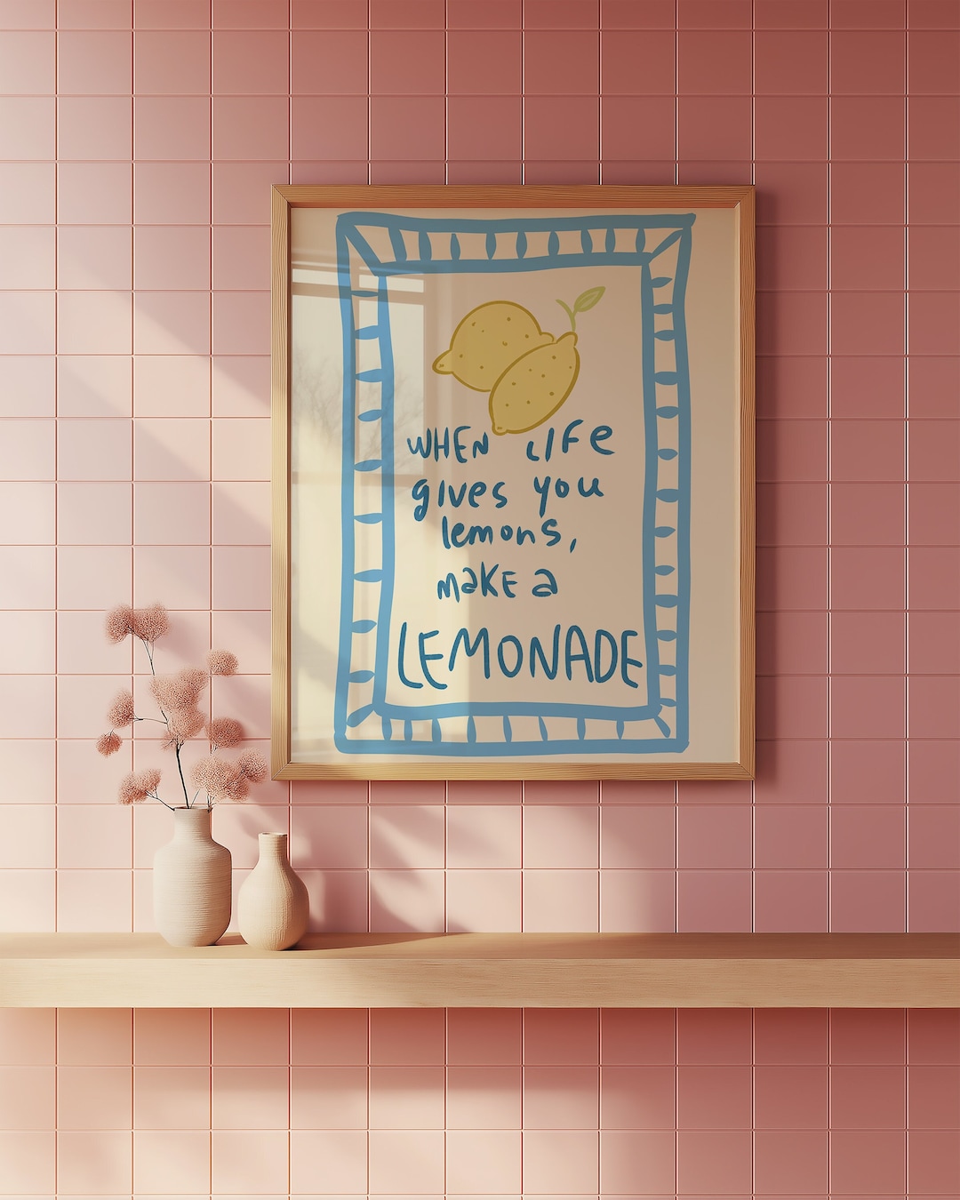 When Life Gives You Lemons Make Lemonade Wall Art - Fun Motivational ...
