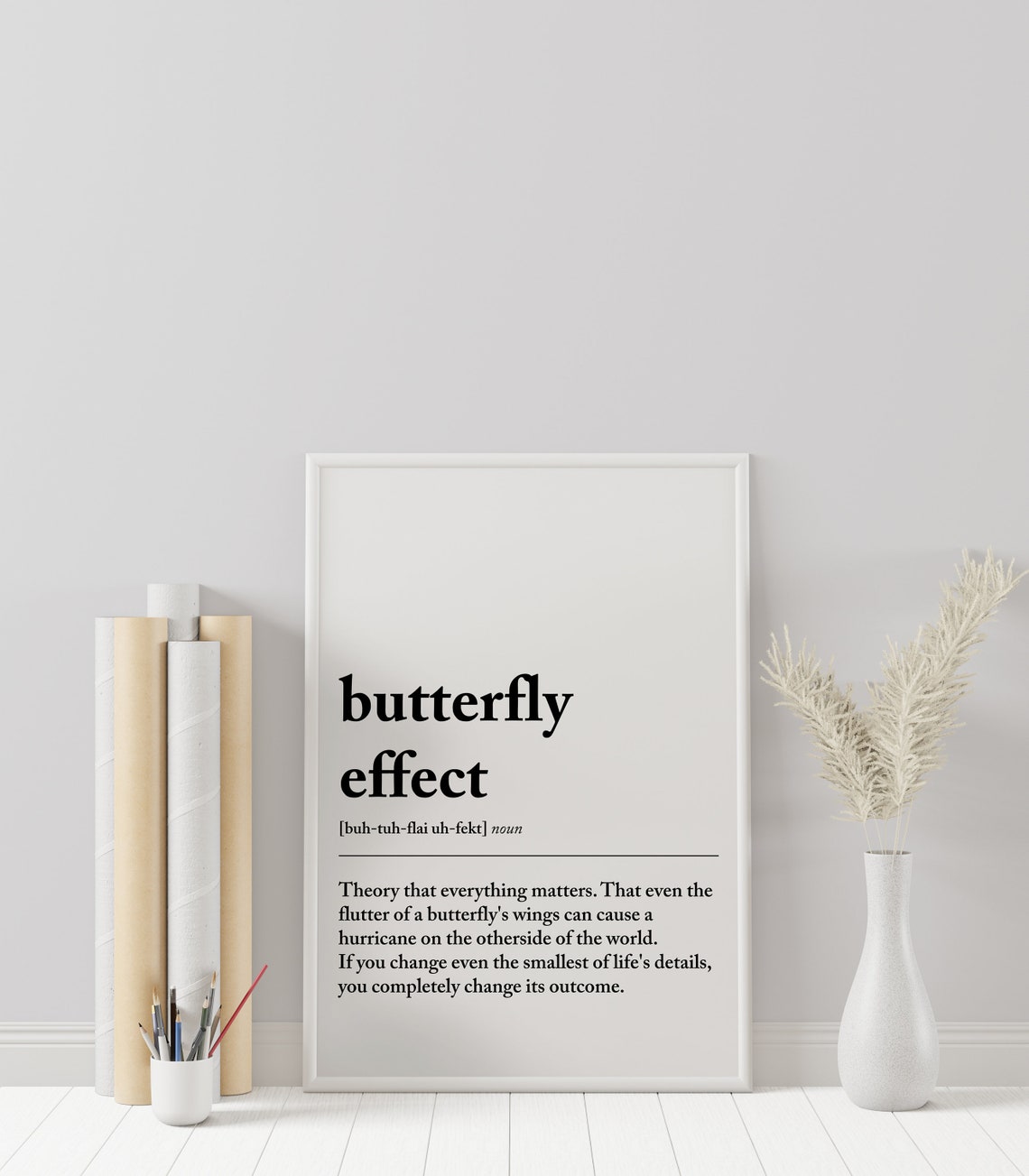 Butterfly Effect Definition Butterfly Effect Poster - Etsy