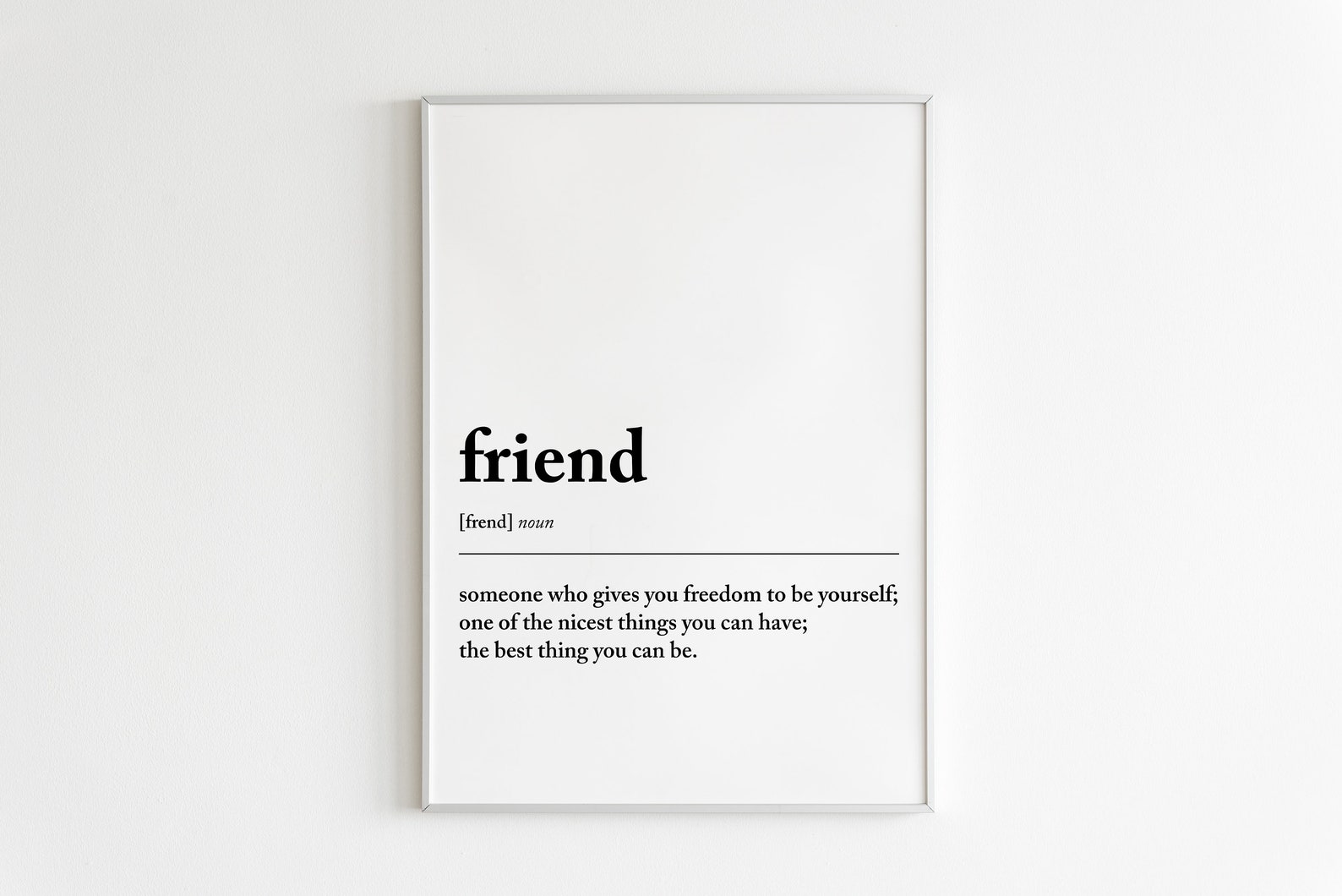 Friend Definition Art Print: Friendship Quote Poster (digital File) - Etsy