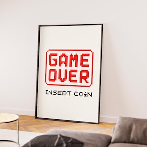 Pixel Art Posters: Retro Gaming Wall Decor (set of 6) (printable) - Etsy