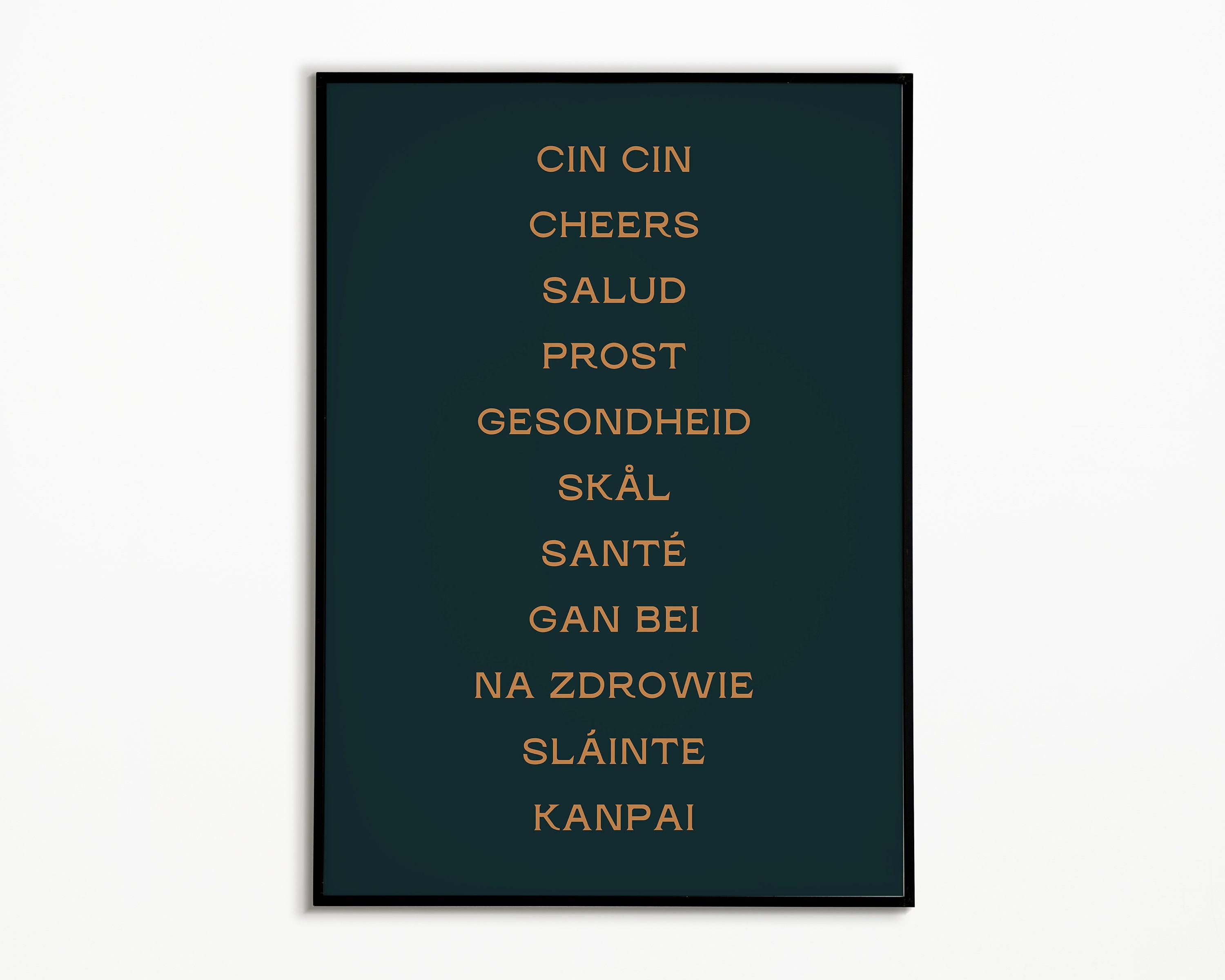 Cheers in Different Languages Sign Bar Cart Decor Bar Cart Art Bar Cart Prints Cheers Sign ...