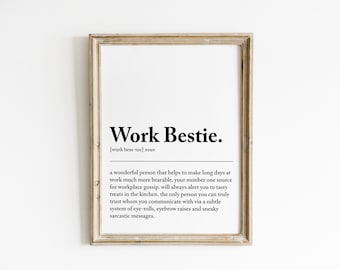 Work Bestie Print - Etsy