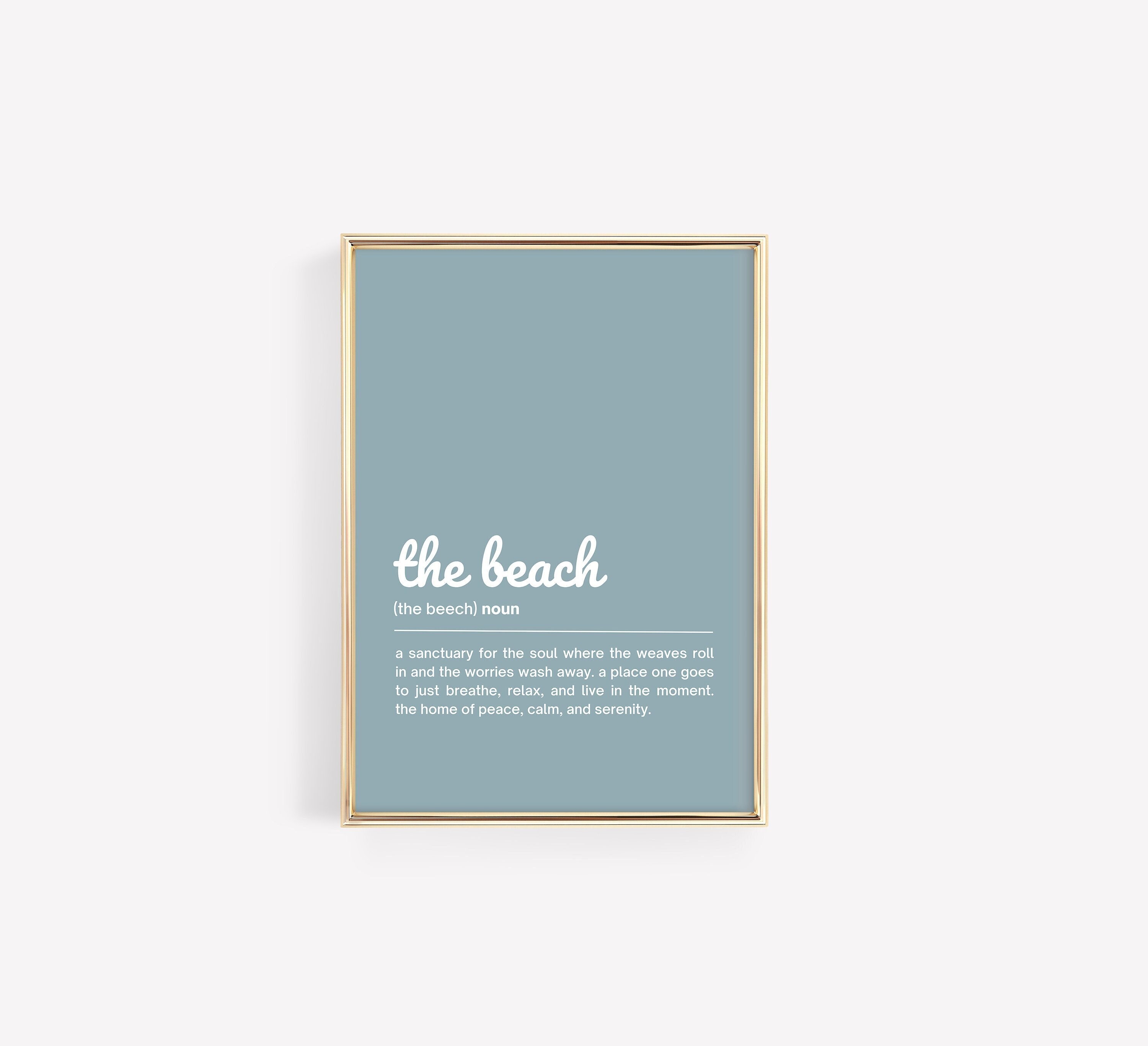 Beach Definition Print Beach House Decor Beach House Sign Beach House ...