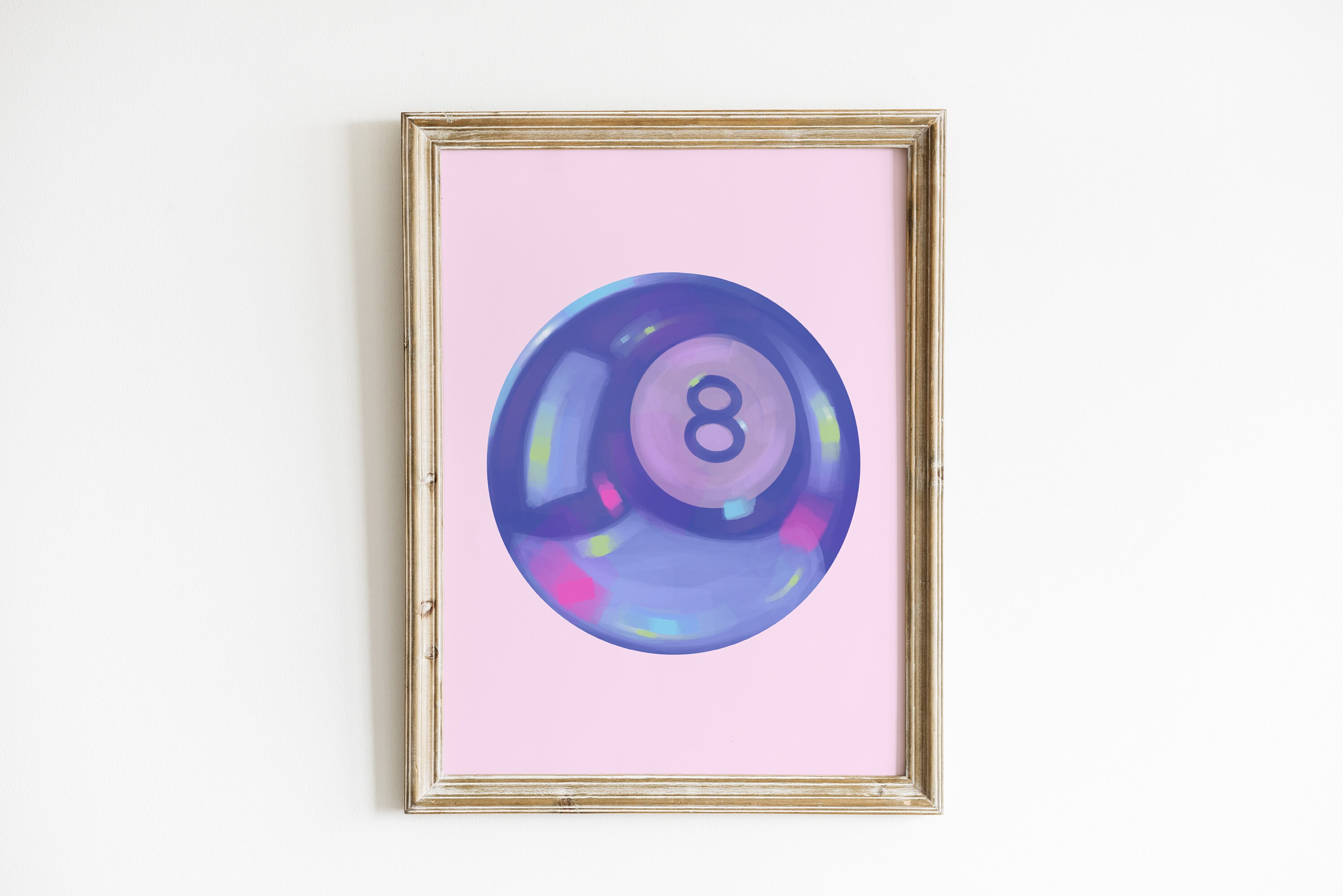 8 Ball Wall Art, Pool Room Decor, Contemporary Digital Download - Etsy