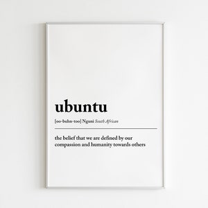 Ubuntu Definition Print: South Africa Nguni Art (digital Print) - Etsy