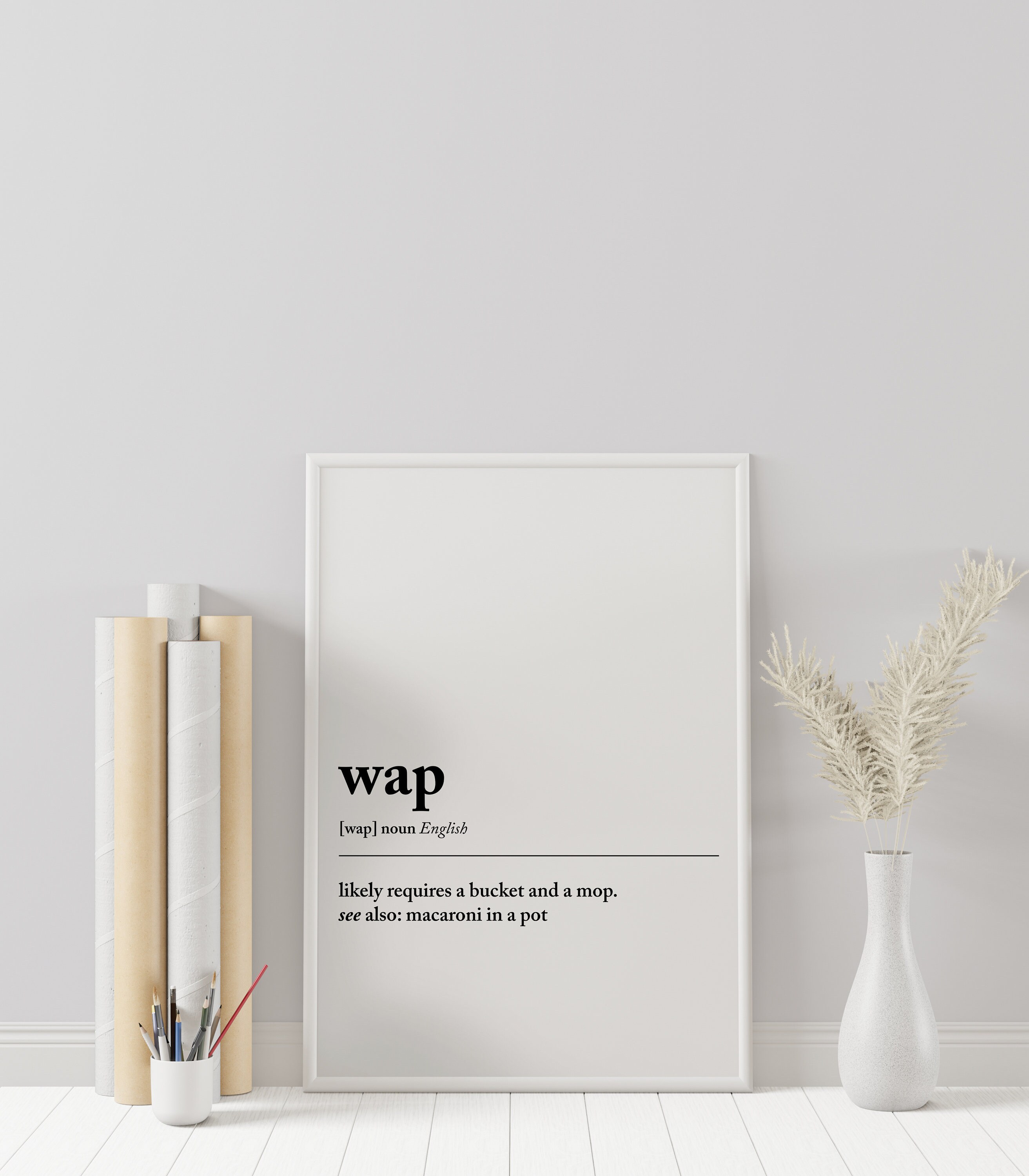 Wap Definition Print Wap Art Print Funny Home Decor Dorm - Etsy