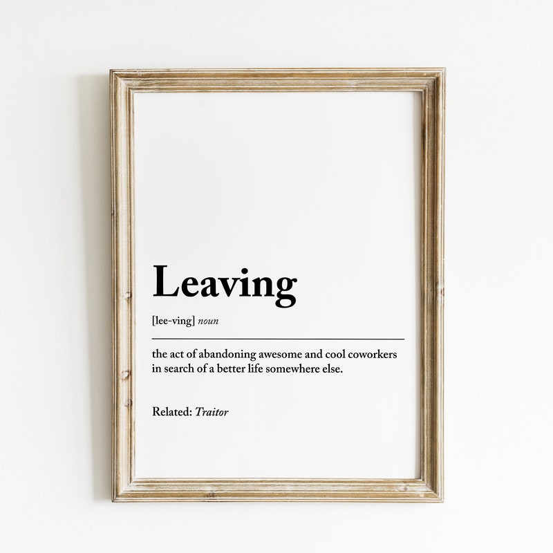 Minimalist Goodbye Card - Etsy