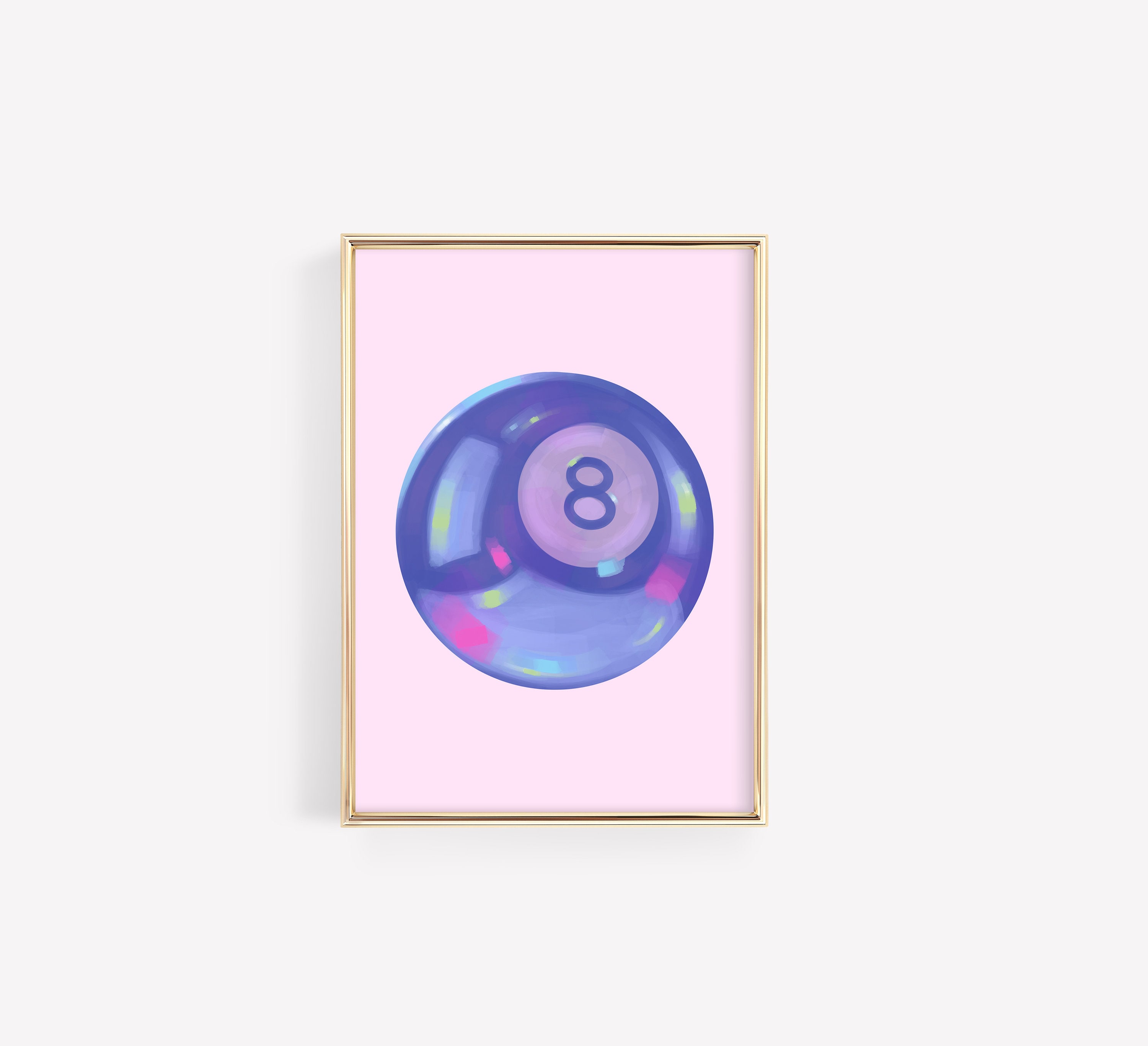 8 Ball Wall Art, Pool Room Decor, Contemporary Digital Download - Etsy