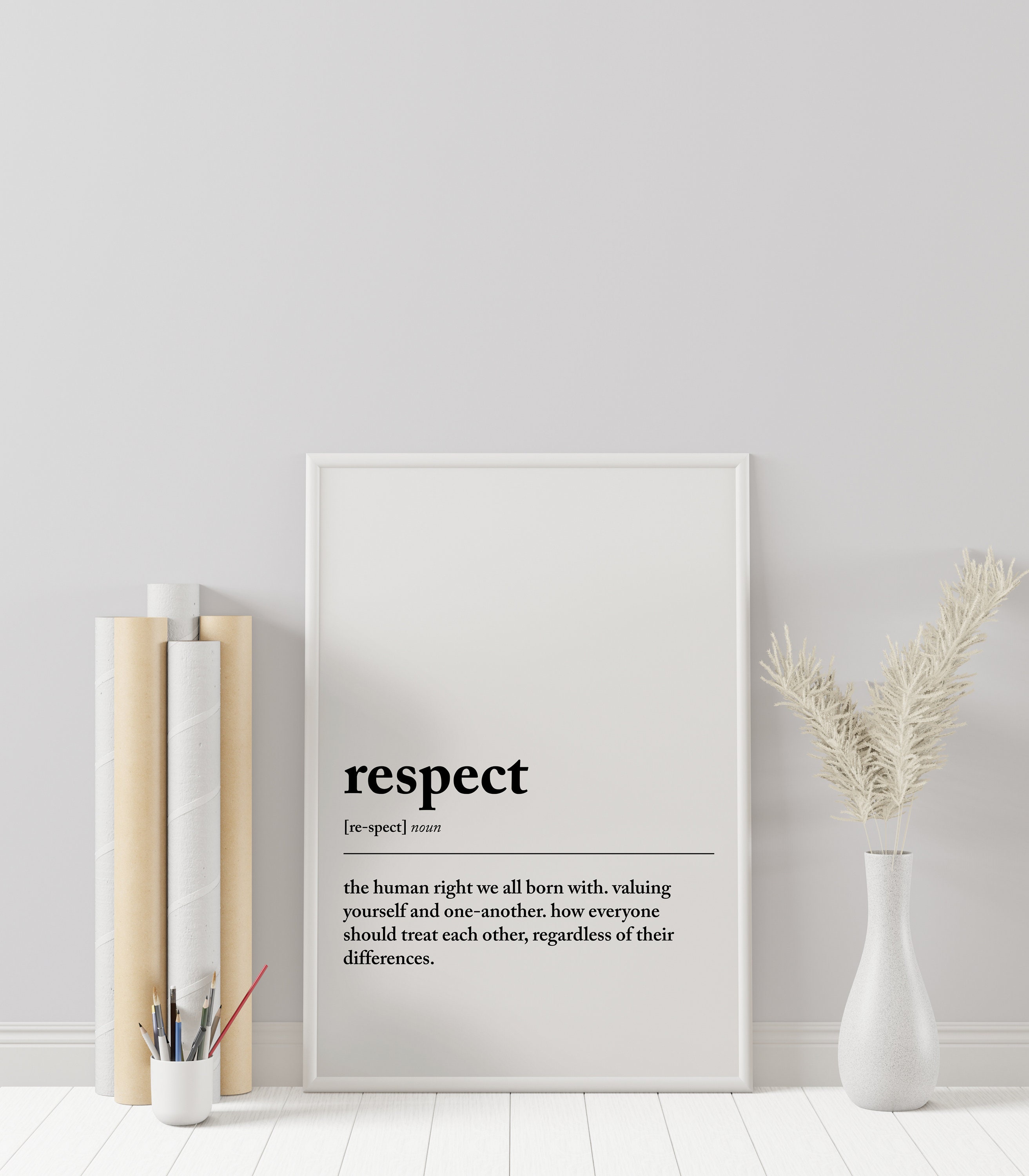 Respect Definition, Printable Wall Art, Respect Poster, Respect Quote ...