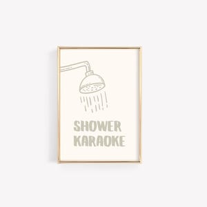 Funny Beige Bathroom Prints: Modern Neutral Wall Art (set of 6 ...