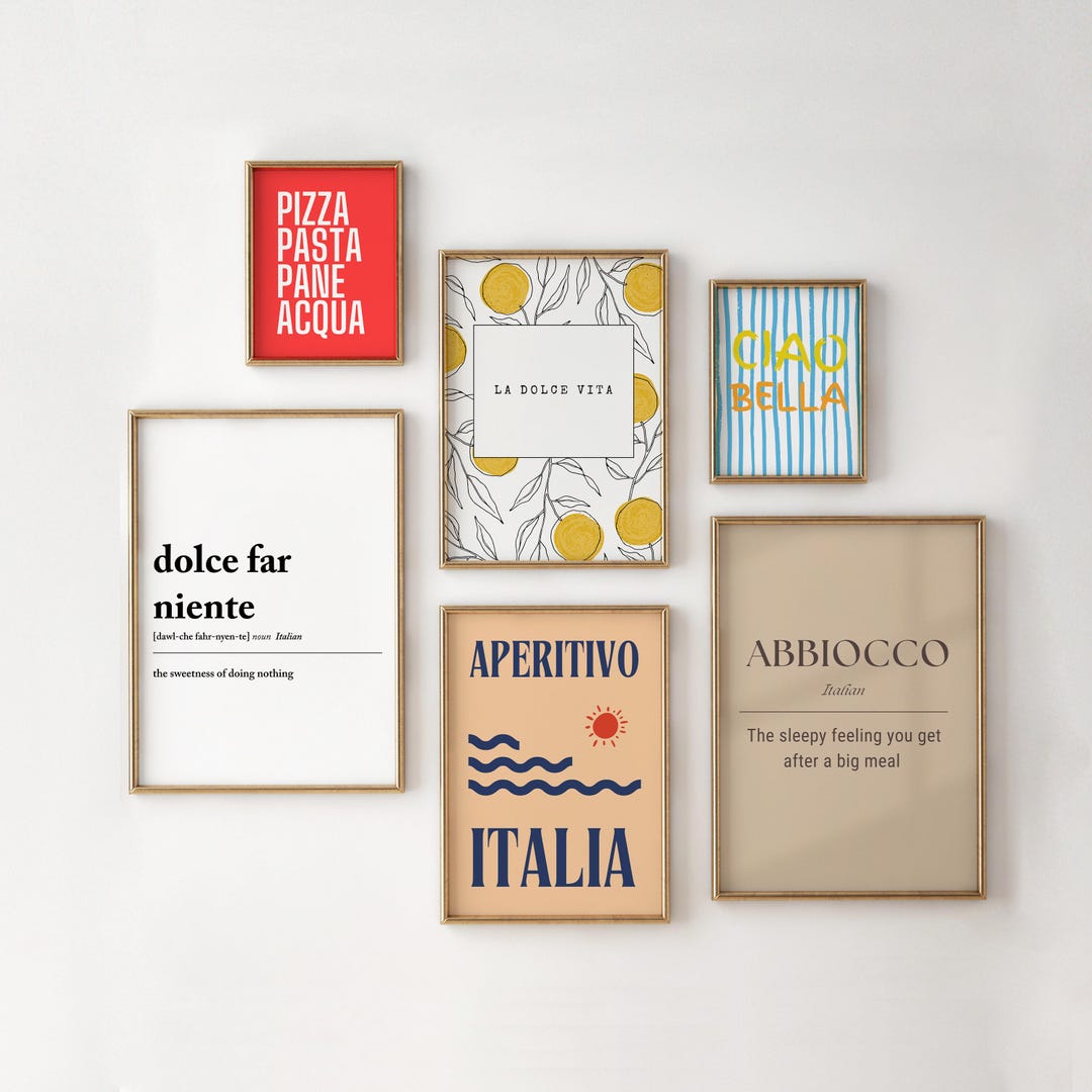 Italian Wall Art | 30 PRINTABLES | Italian Wall Decor | Italian Gifts ...
