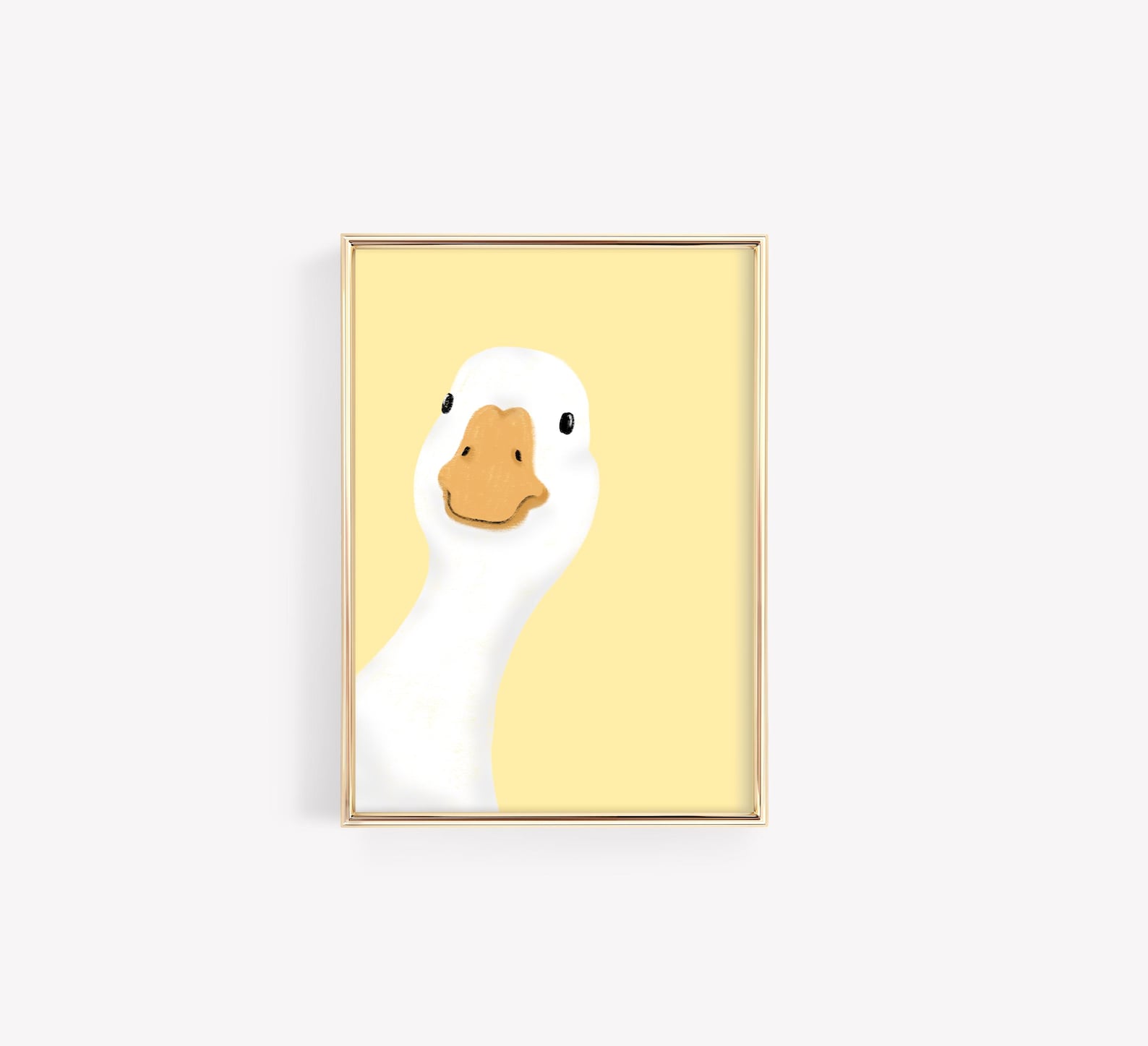 Butter Yellow Printable Set of 6 Geese: Farmhouse Nursery Wall Art ...