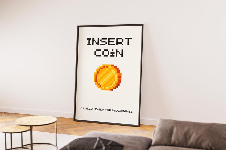 Pixel Art Posters: Retro Gaming Wall Decor (set of 6) (printable) - Etsy