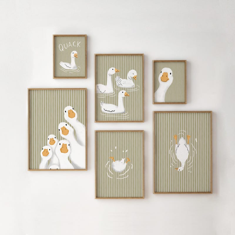 Goose Cottage Print - Etsy