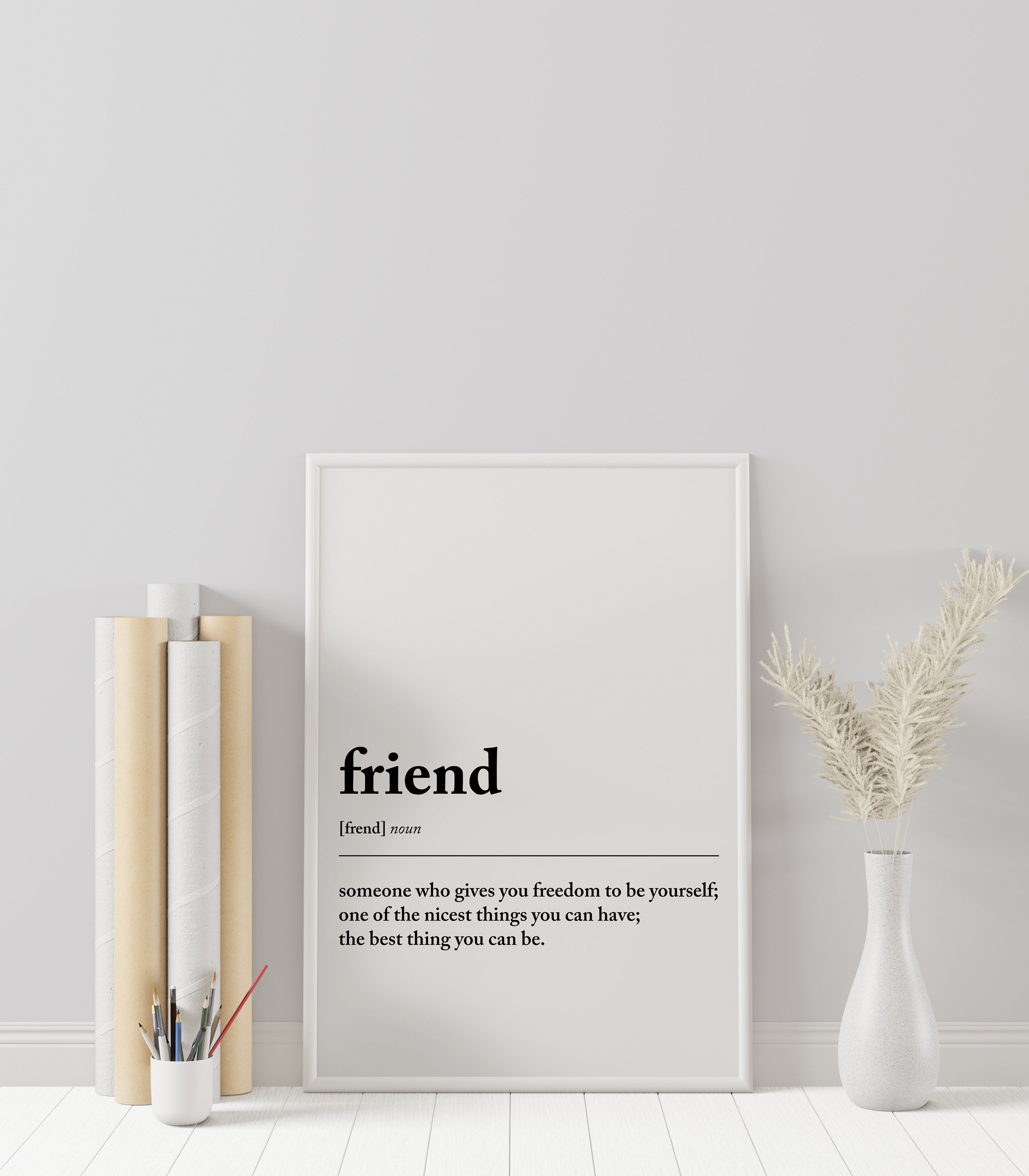 Friend Definition Art Print: Friendship Quote Poster (digital File) - Etsy