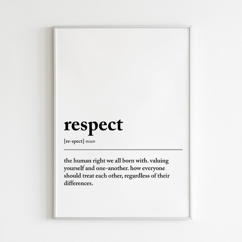 Respect Posters - Etsy