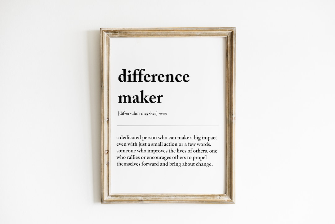 difference-maker-definition-print-minimal-print-gift-for-etsy-canada