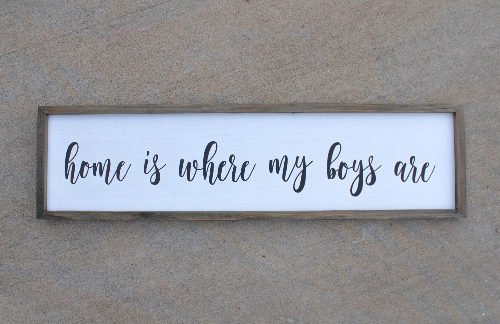 Home is Where My Boys Are Sign Personalized Mother's - Etsy
