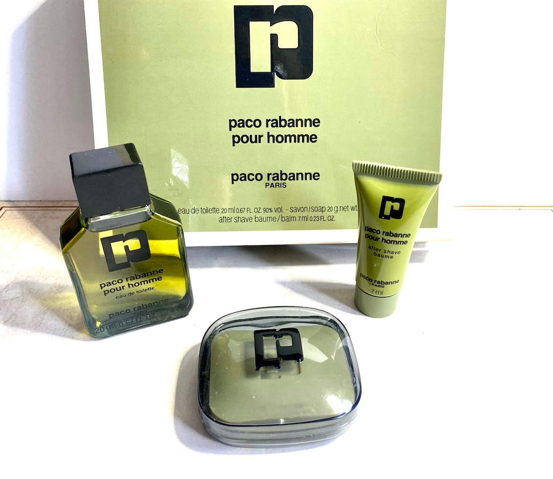 Rare Vintage PACO RABANNE Perfume for Men EDT Box 20 Ml Spray Soap and ...