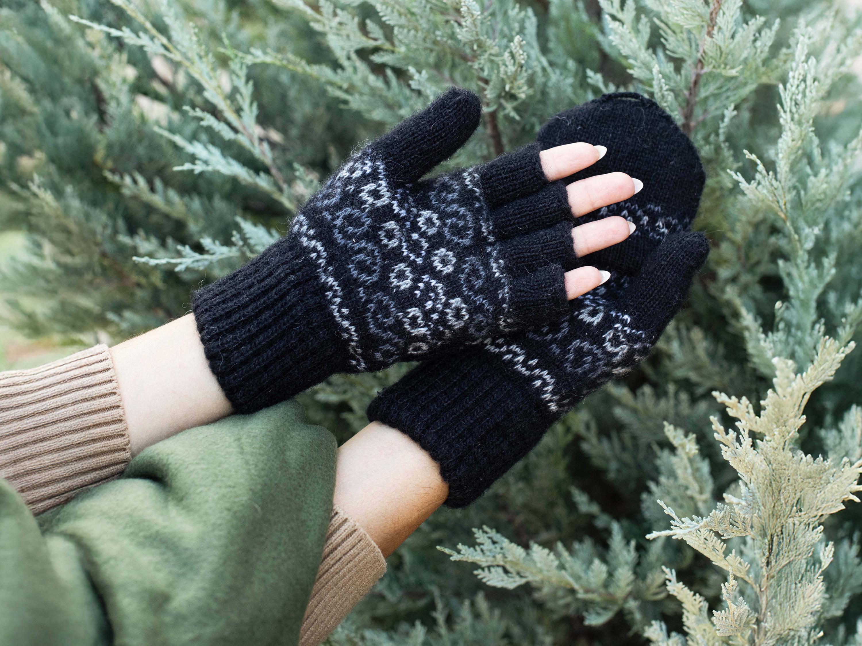 Flip Top Mittens Women