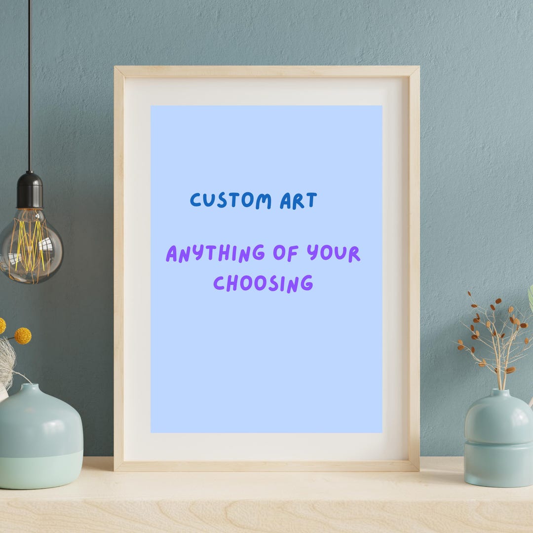 Custom Illustration, Personalised Poster, Unique Wall Art (digital ...