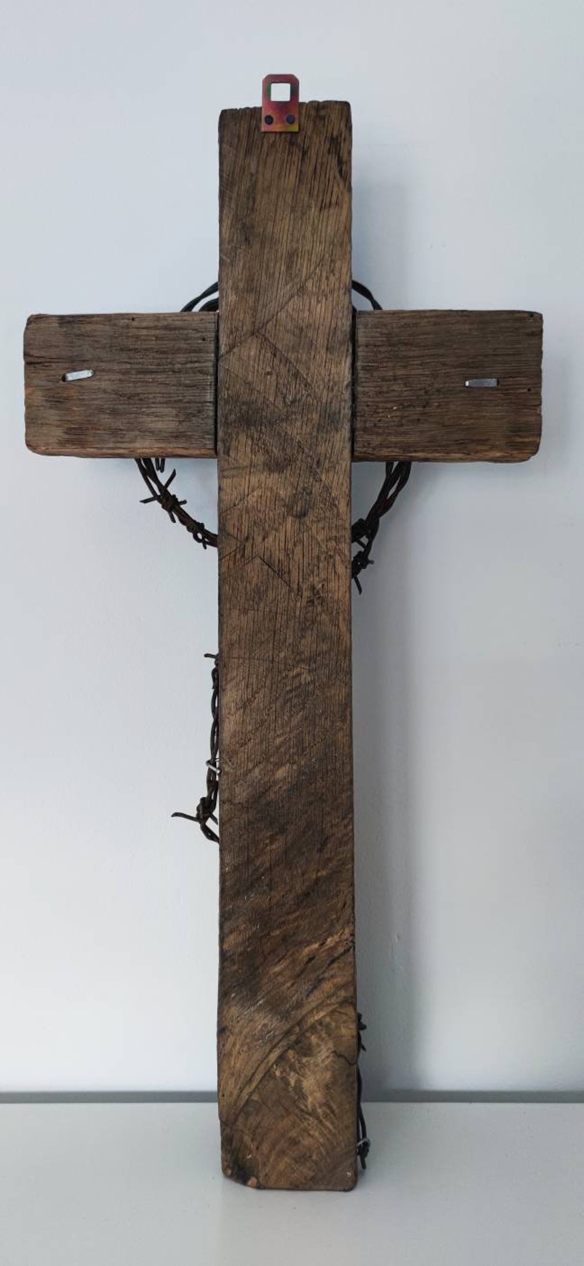 Large Wooden Carved Cross Ornament Decorations Gift Art Handmade Wall ...