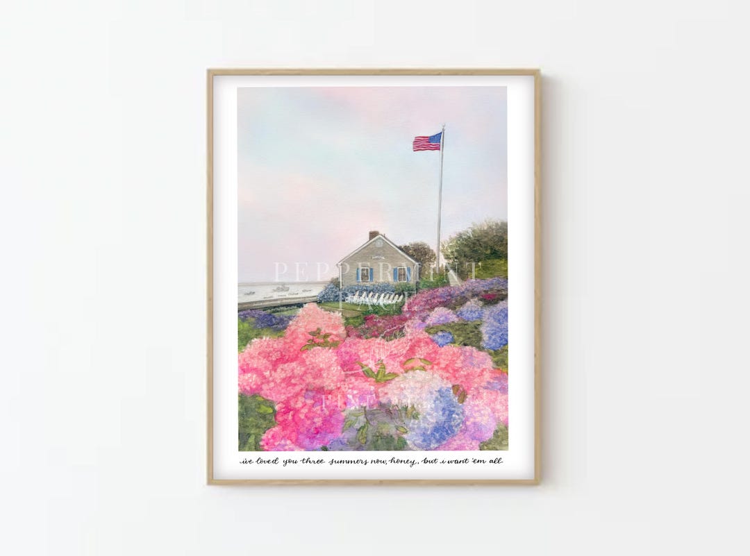 I've Loved You Three Summers Now, Honey Hand-painted Watercolor Cape ...