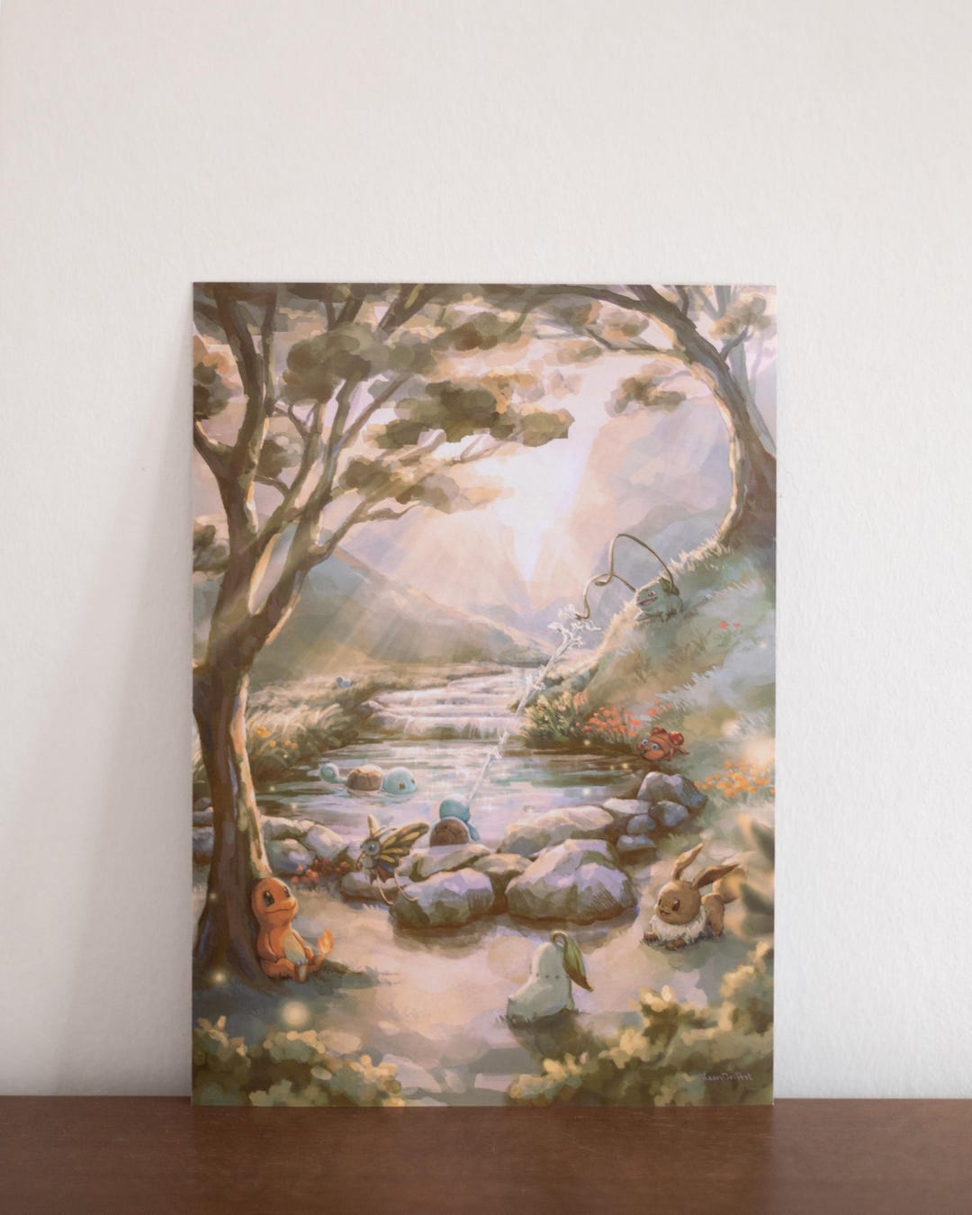 A4 // Pocket Monsters by the Forest Lake - Squirtle, Charmander ...