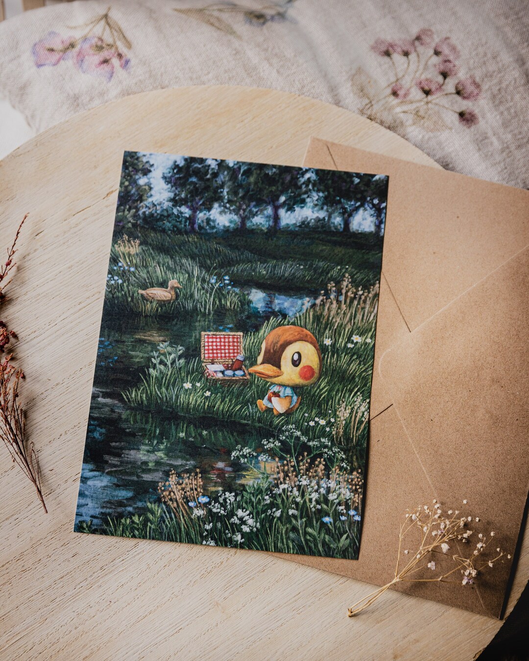 A5 // Animal Villager Molly Cottagecore Painting // Illustration ...