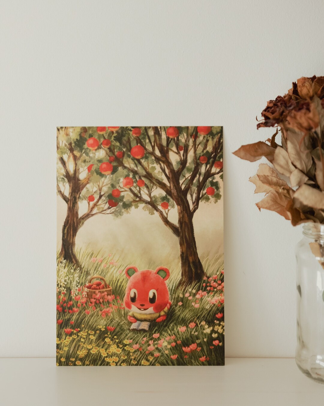 A5 // Animal Villager "apple" Illustration // Art Print, Poster - Etsy