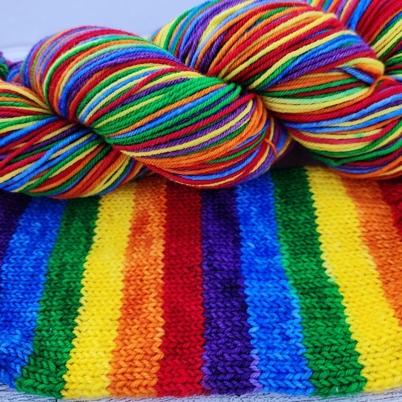 Rainbow Yarn - Etsy
