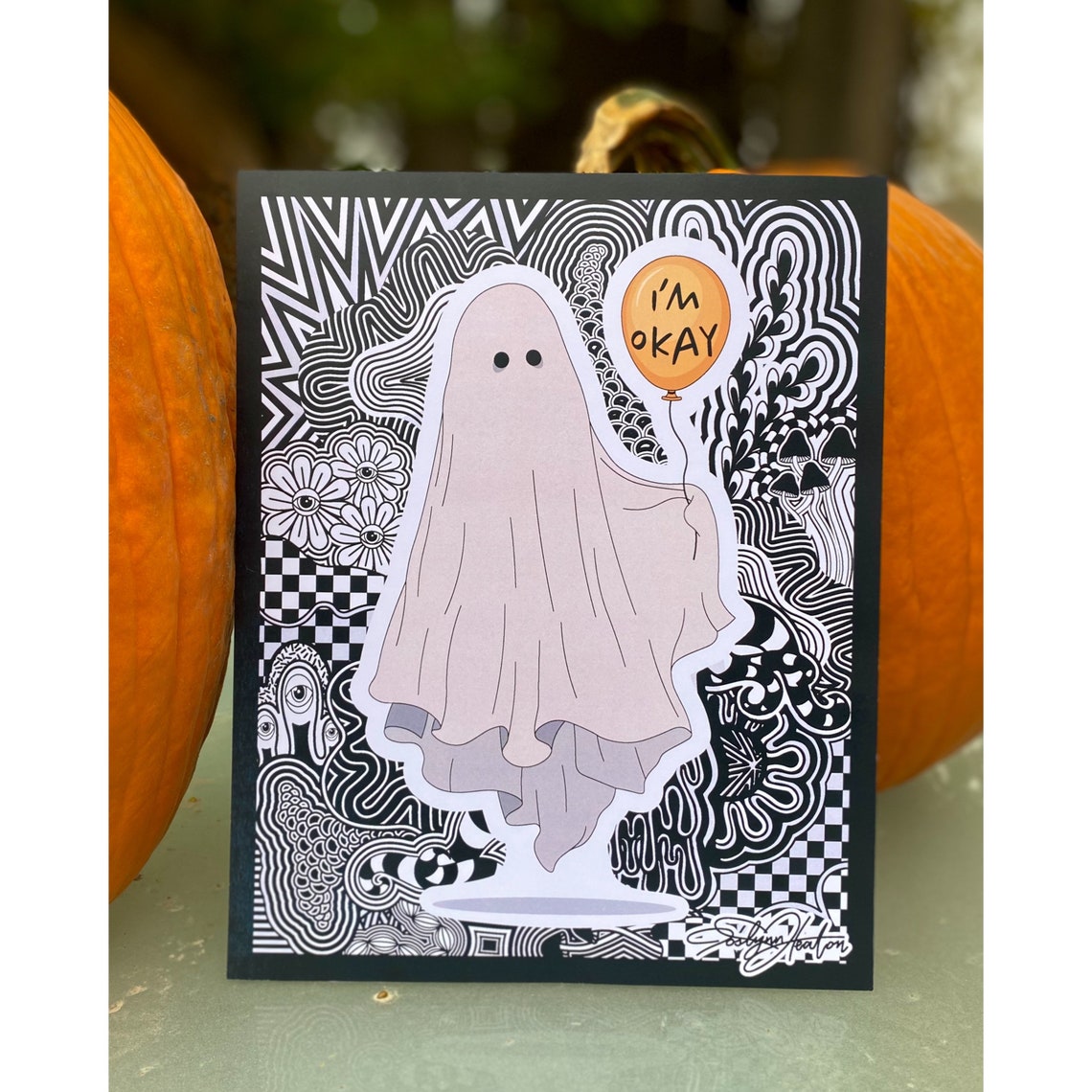 Sad Ghost Art Print - Etsy