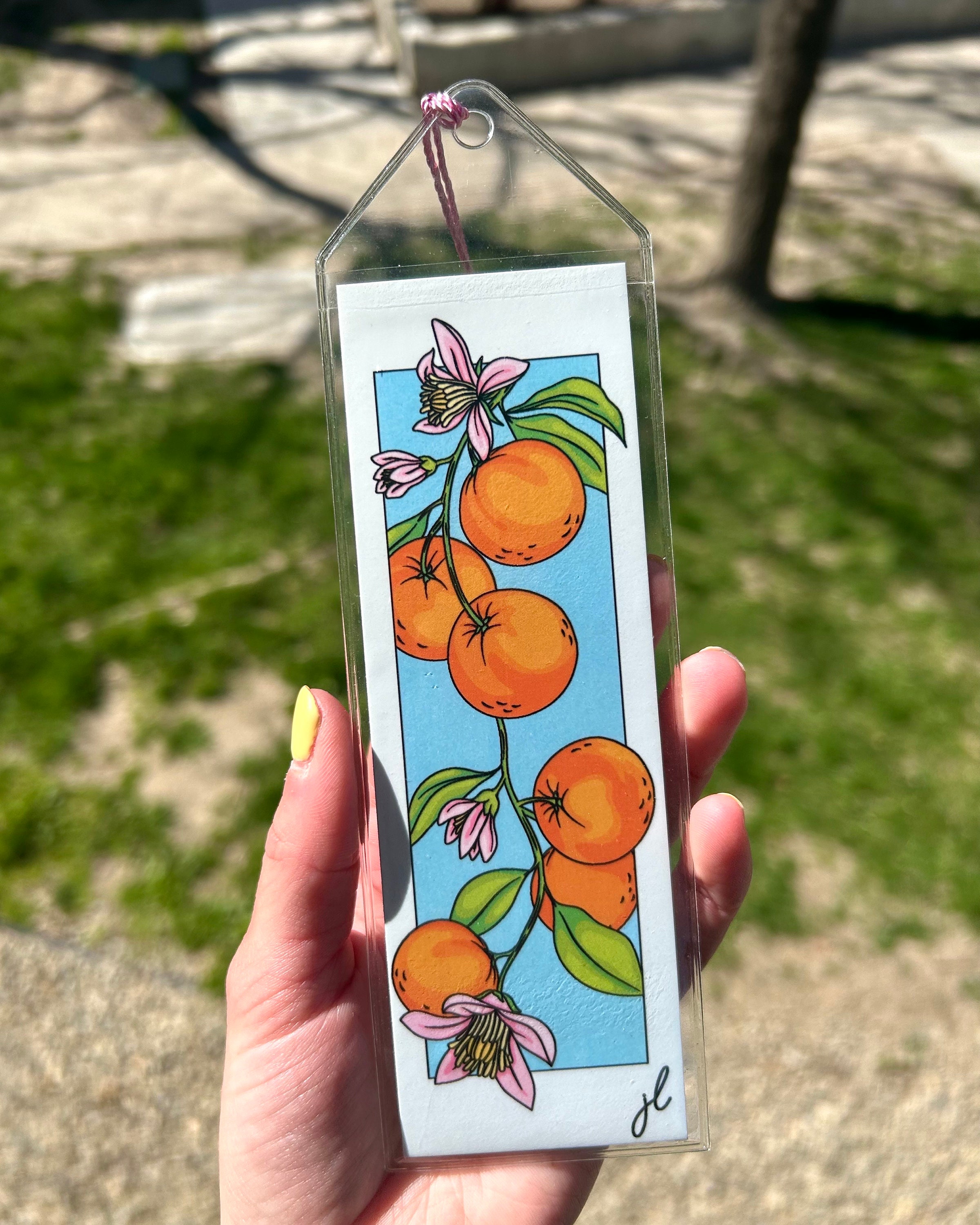 Orange Blossom Bookmark - Etsy