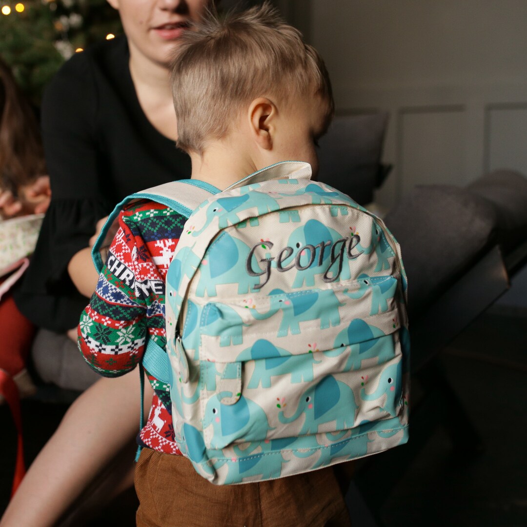 ELEPHANT Personalised Backpack, Nursery Backpack, Elephant Gifts ...