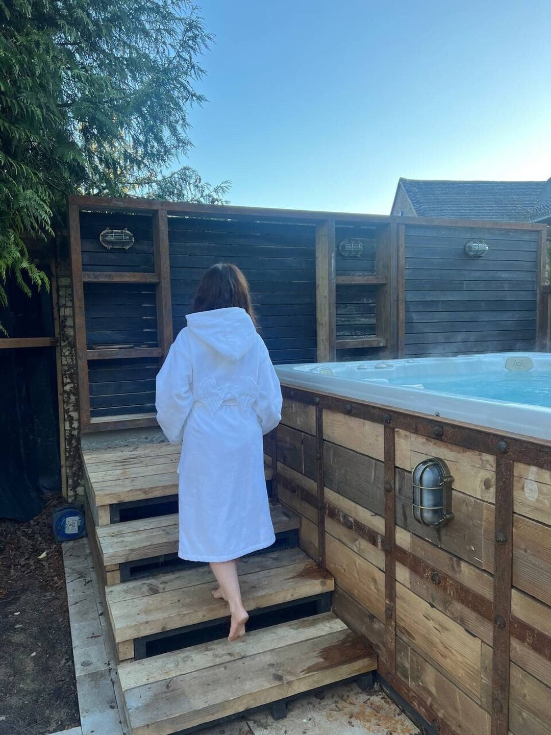 Adult White Custom Angel Wings Bathrobe Robe Embroidered Personalised ...