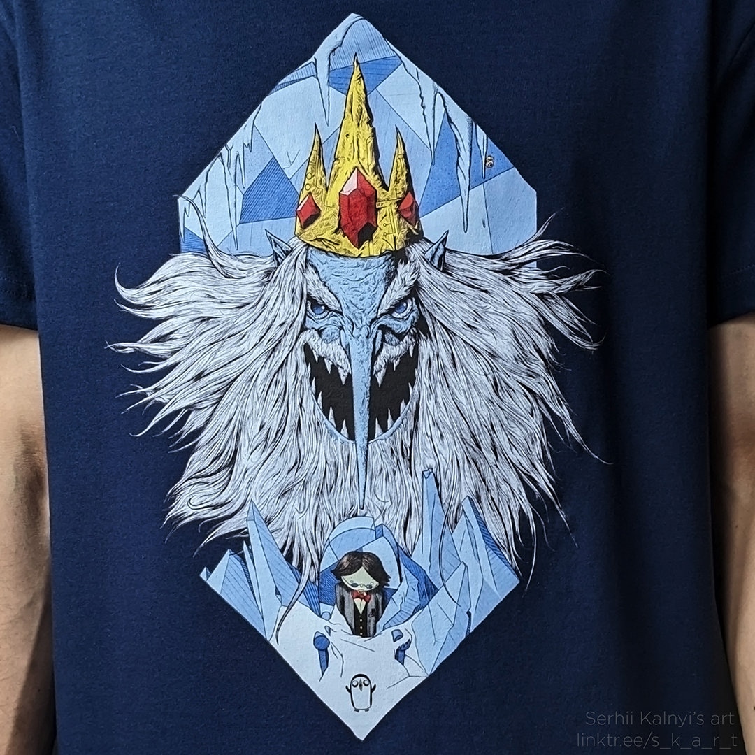 The Ice King Adventure Time T-shirt by S_k_a_r_t Dark - Etsy