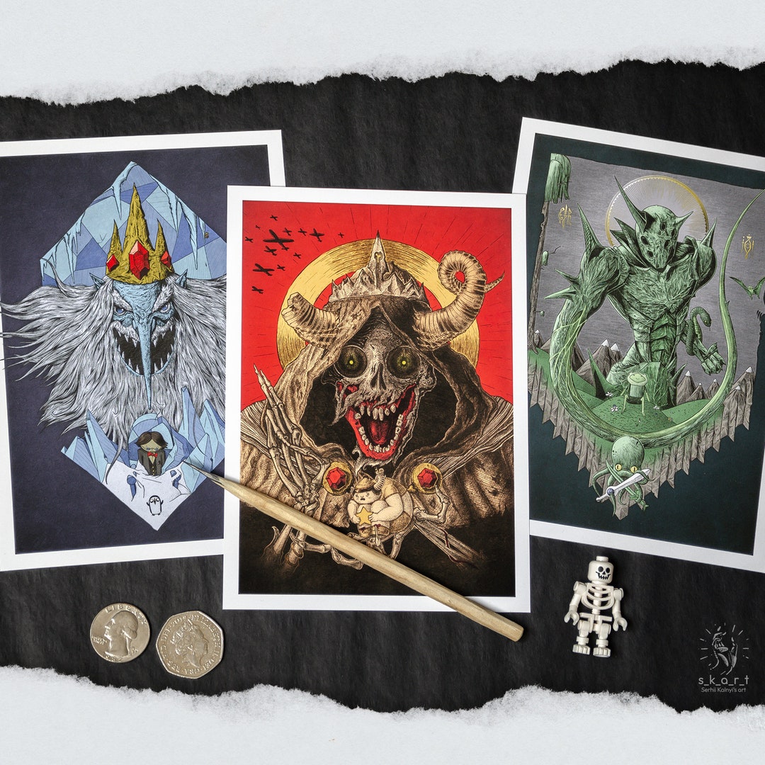 5x7" Nightmare in Ooo Set of Detailed Color Art Prints by S_k_a_r_t ...