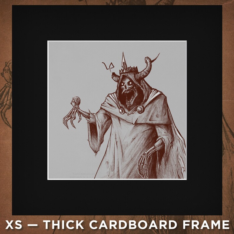 The Lich Pencil Drawing Adventure Time Art Print by S_k_a_r_t - Etsy