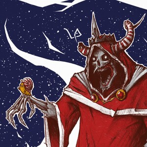 The Lich Pencil Drawing Adventure Time Christmas Present Art - Etsy