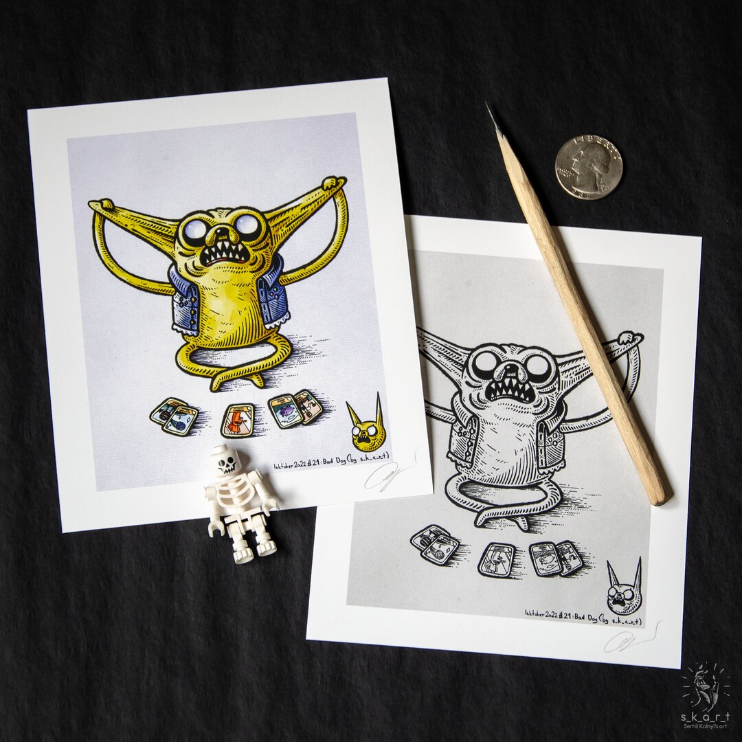 Card Wars Jake Art Print by S_k_a_r_t, Cool Gift Poster for Adventure ...