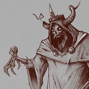 The Lich Pencil Drawing Adventure Time Art Print by S_k_a_r_t ...