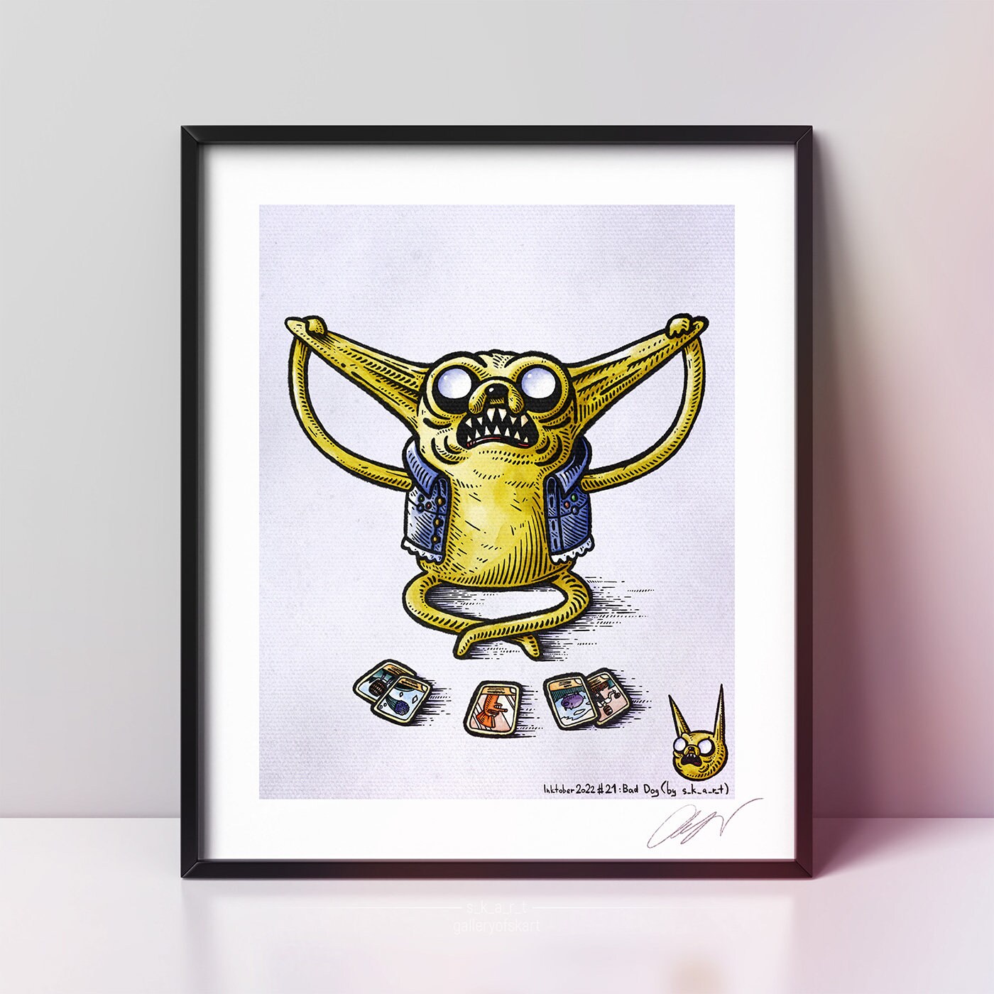 Card Wars Jake Art Print by S_k_a_r_t Cool Gift Poster for - Etsy