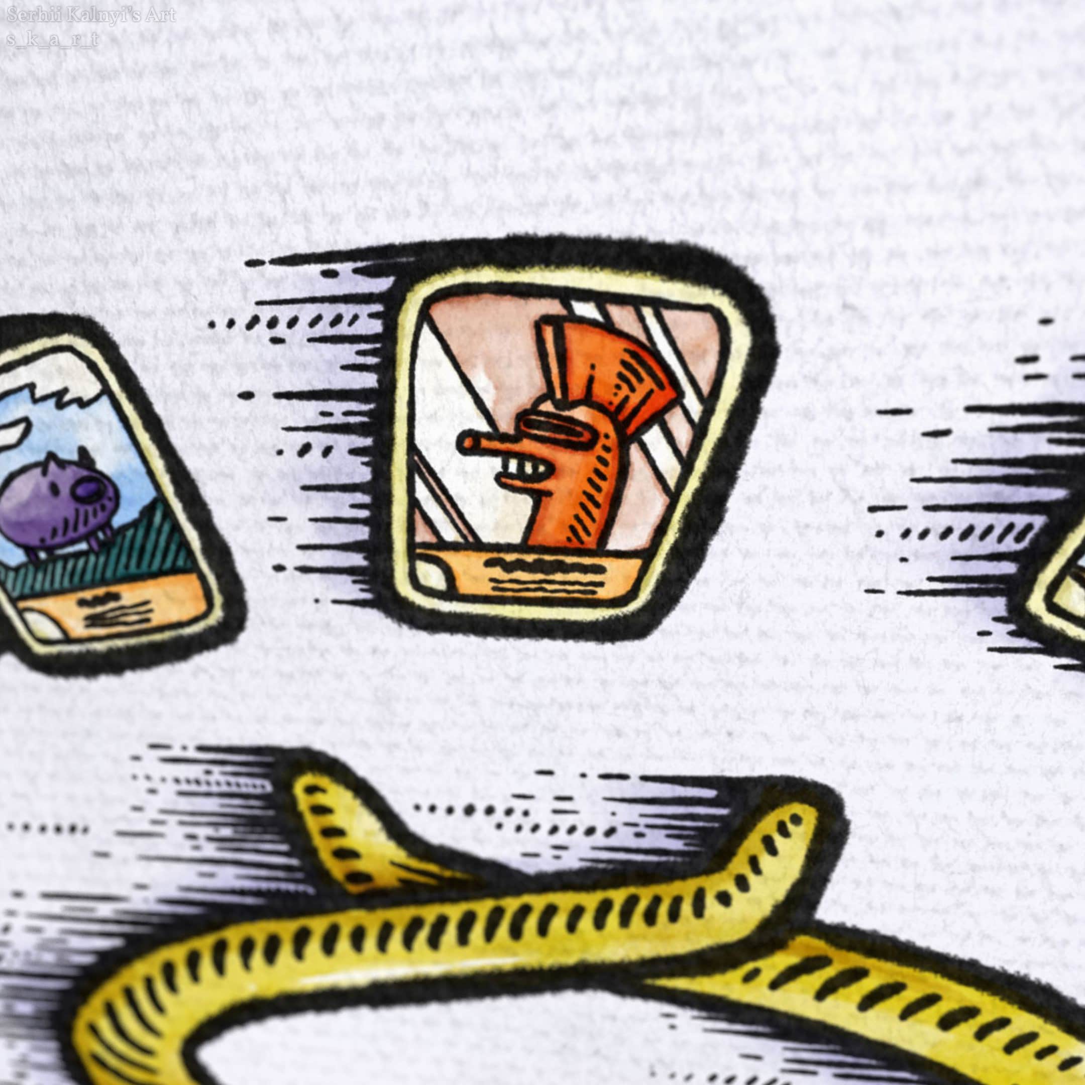 Card Wars Jake Art Print by S_k_a_r_t Cool Gift Poster for - Etsy