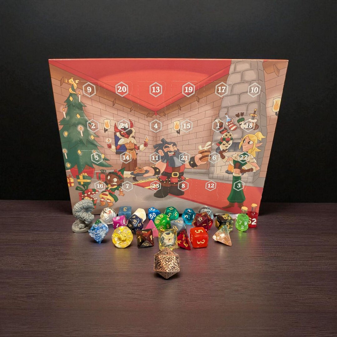 Personalized Dice Advent Calendar 2025, RPG Gaming Gift - Etsy