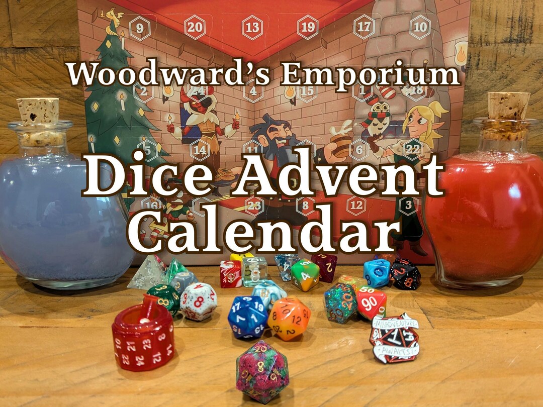 Dice Advent Calendar 2024 With Personalisation! Perfect for D&D ...
