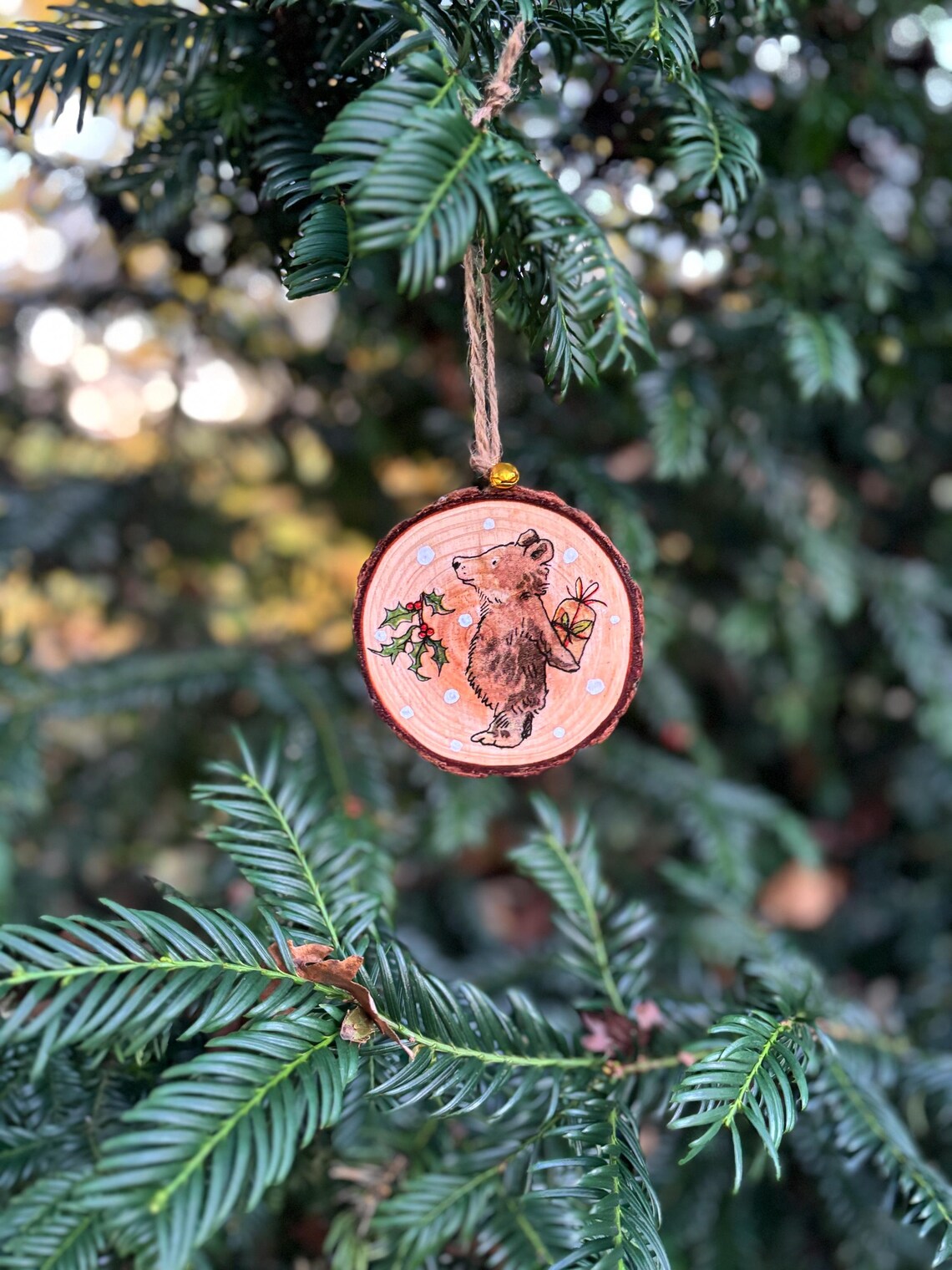 Woodland Animal Festive Christmas Decorations - Etsy UK