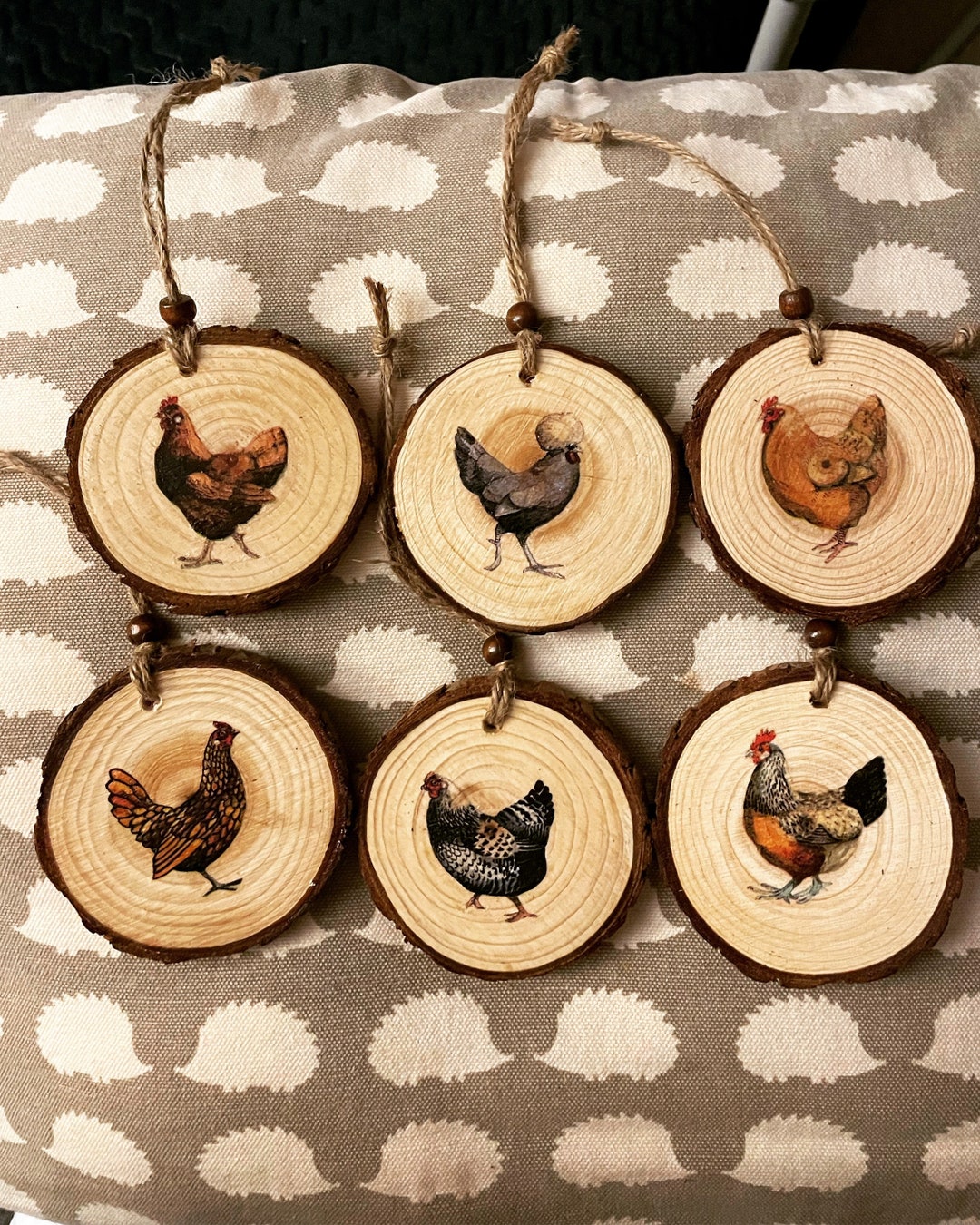Chicken Wooden Hanging Decorations - Etsy