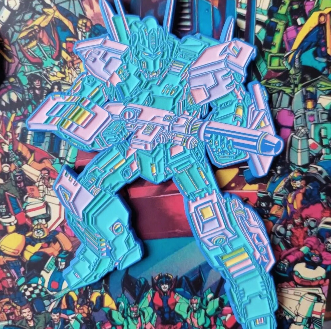 Optimus Prime Pastel Glow in Dark Big Enamel Pin - Etsy
