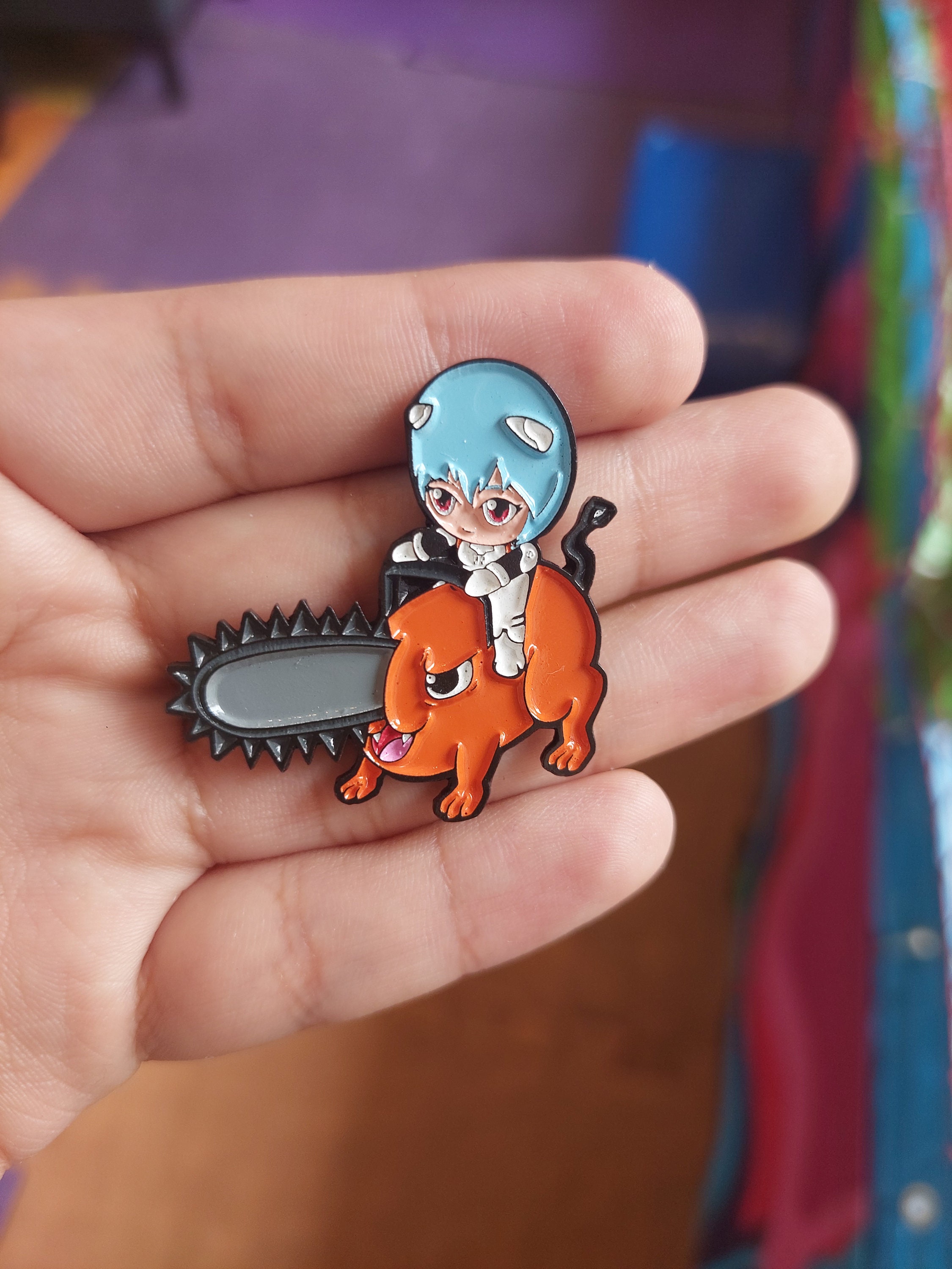 Rei Chikita and Pochita Enamel Pin - Etsy