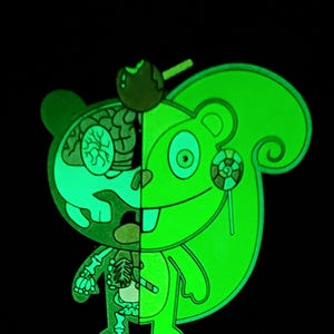 Anatomic Nutty, Happy Tree Friends Enamel Pin - Etsy